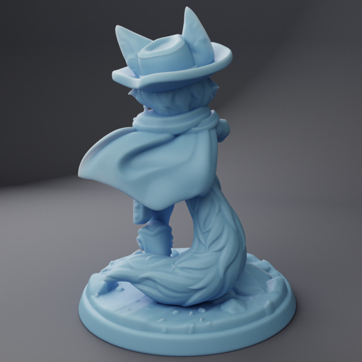 3D Printable Leon the Fox Sheriff by Twin Goddess Miniatures