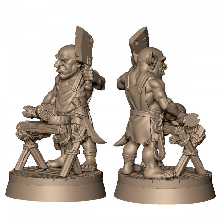 3D Printable Goblin butcher by Willy Kao