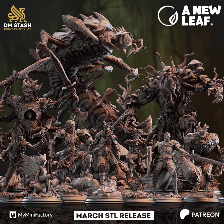 3D Printable A New Leaf (DM Stash Mar '24 Bundle) by DM Stash