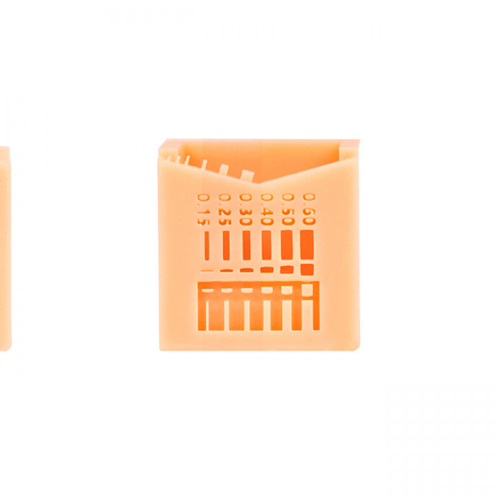 3D Printable Precision and exposure time test pieces by Ke Feng