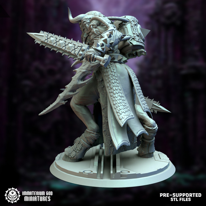 3D Printable Balael, Surgeon God by Immaterium God Miniatures