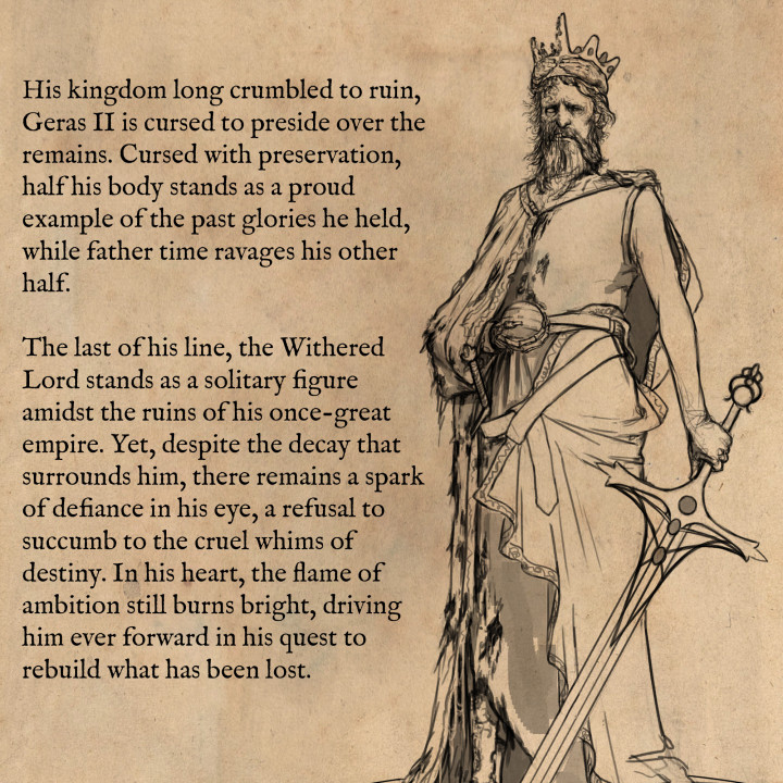 3D Printable Accursed Lords: Heroes Collection by Bestiarum Miniatures