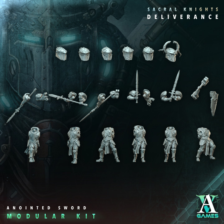 3D Printable Sacral Knights: Deliverance - Bundle by Archvillain Games