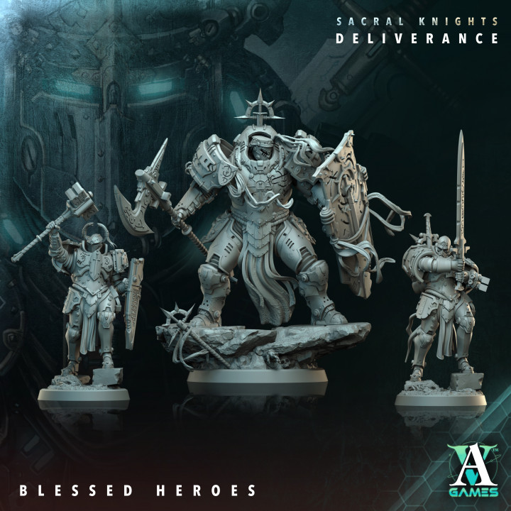 3D Printable Sacral Knights: Deliverance - Bundle by Archvillain Games