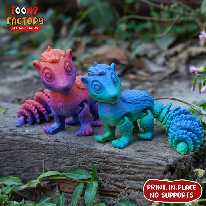 3D Printable Flexi Skunk by Toonz Factory