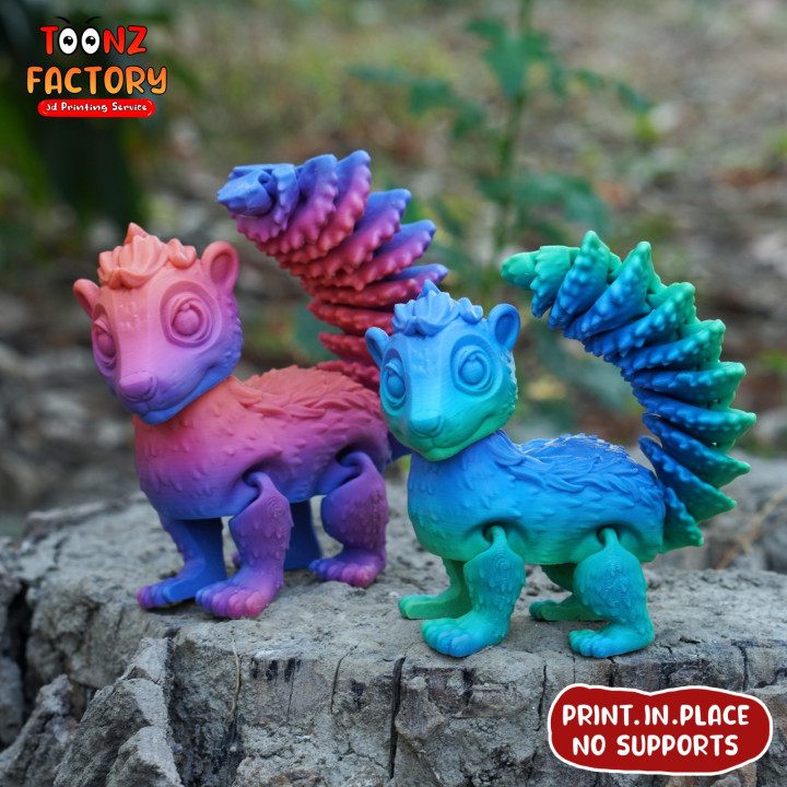 3D Printable Flexi Skunk by Toonz Factory