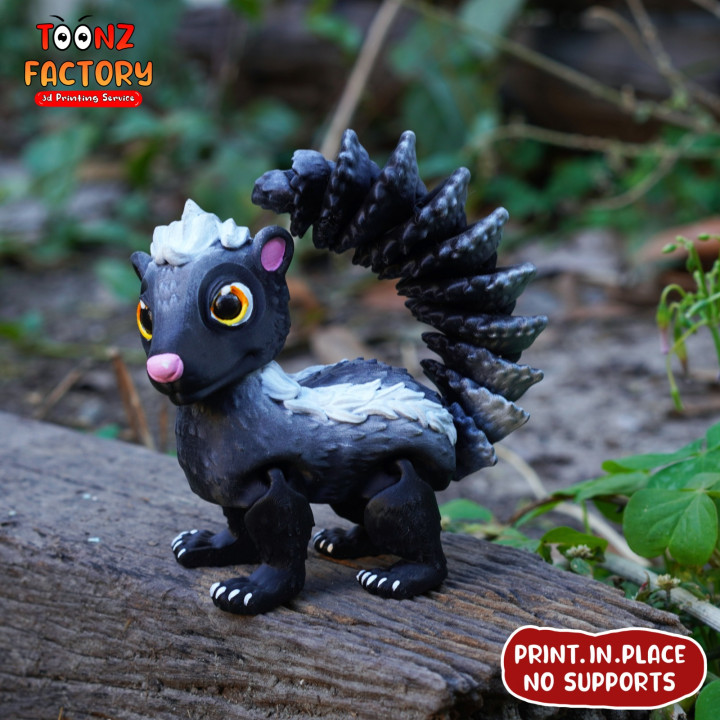 3D Printable Flexi Skunk by Toonz Factory