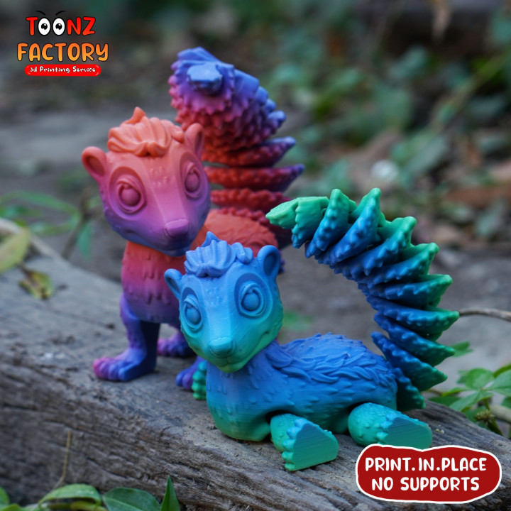 3D Printable Flexi Skunk by Toonz Factory