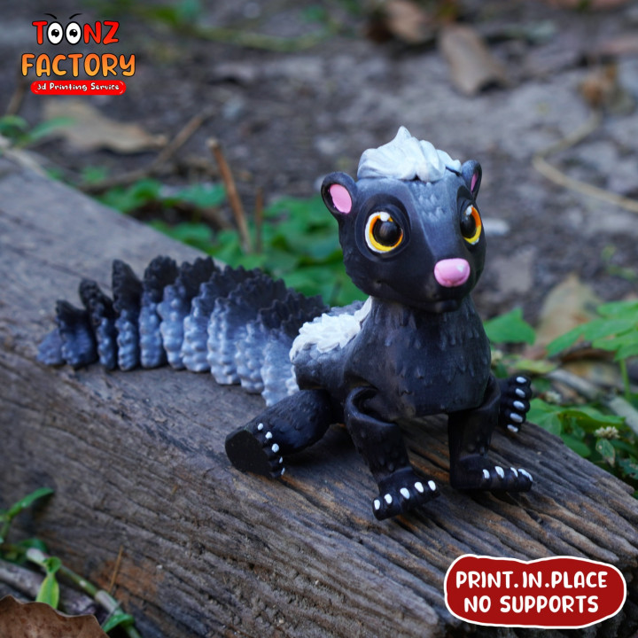 3D Printable Flexi Skunk by Toonz Factory