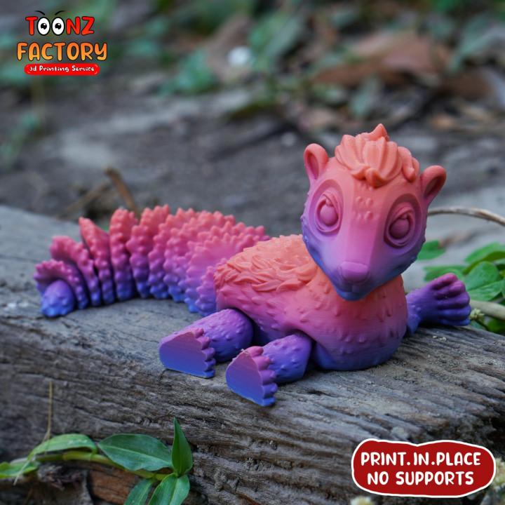 3D Printable Flexi Skunk by Toonz Factory