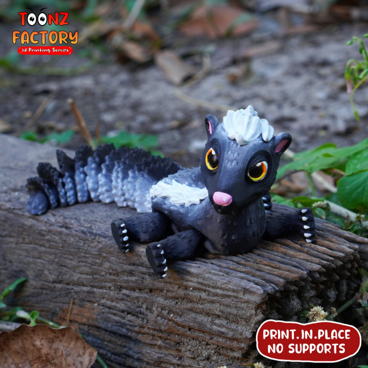 3D Printable Flexi Skunk by Toonz Factory