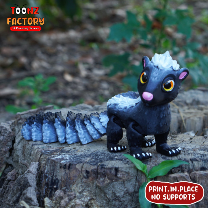 3D Printable Flexi Skunk by Toonz Factory