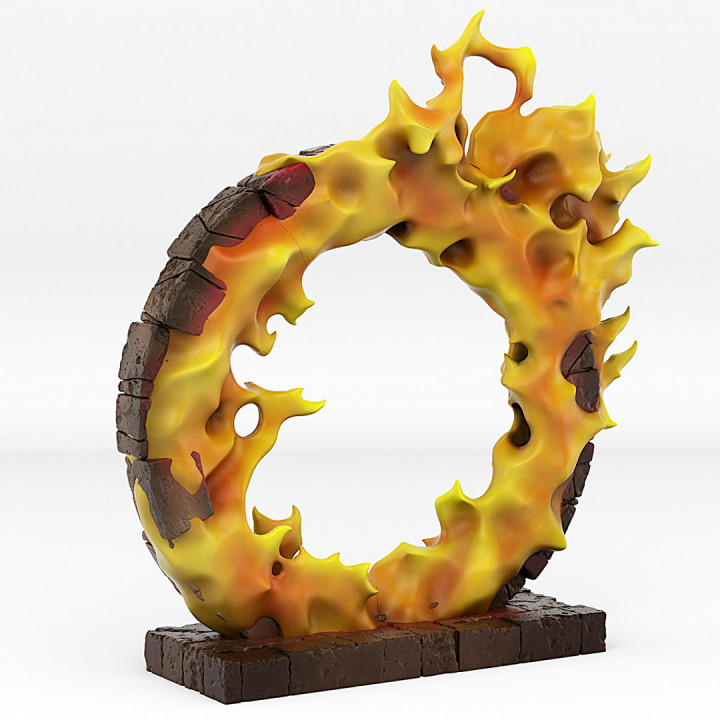 3D Printable FIRE ELEMENTAL PORTAL by Fantastic Plants And Rocks