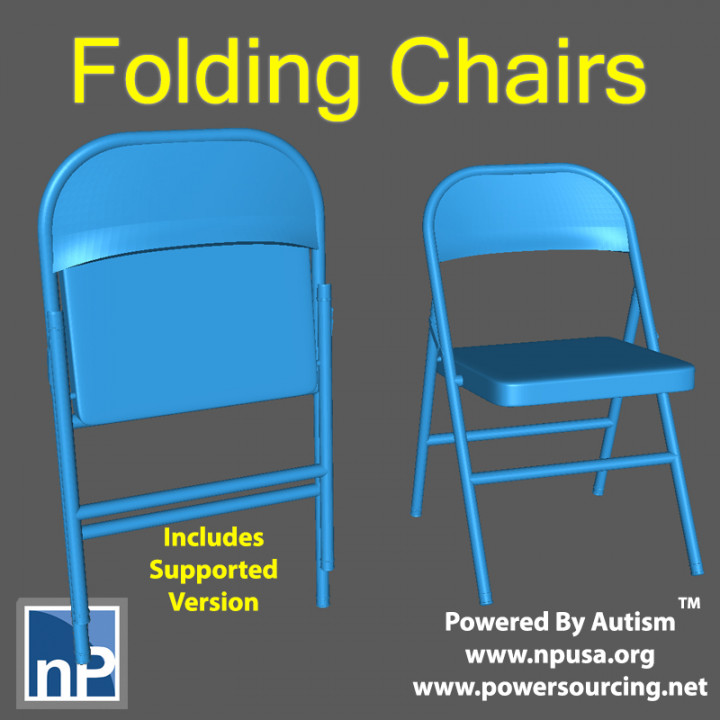 3D Printable Modern Marvels - Folding Chairs by nonPareil Institute