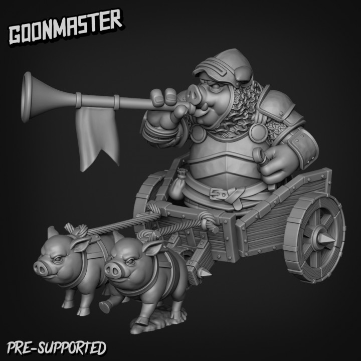 3D Printable Pig War Barrow Bundle by Goon Master