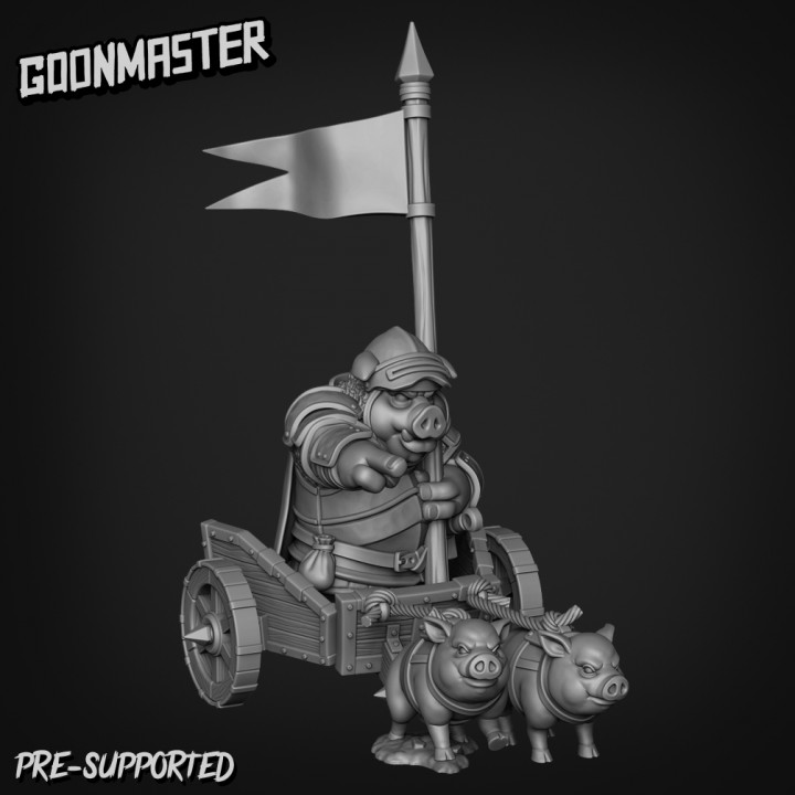 3D Printable Pig War Barrow Bundle by Goon Master