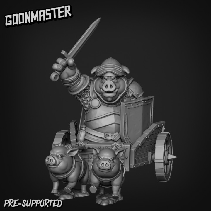 3D Printable Pig War Barrow Bundle by Goon Master