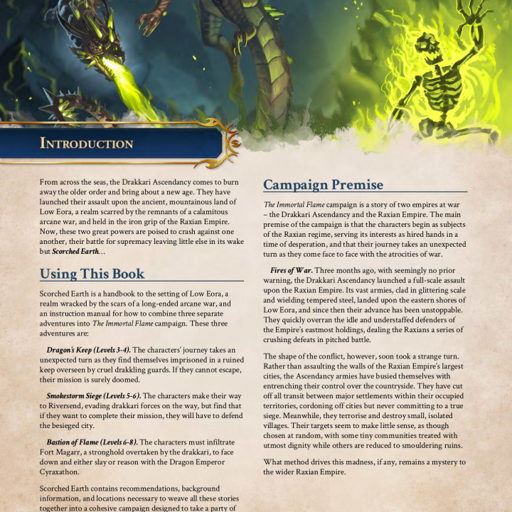 3D Printable PDF - Scorched Earth (5e Setting Guide) by Mammoth Factory