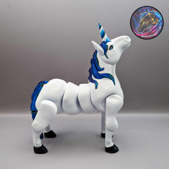 3D Printable Flexi Unicorn by Kirsten M