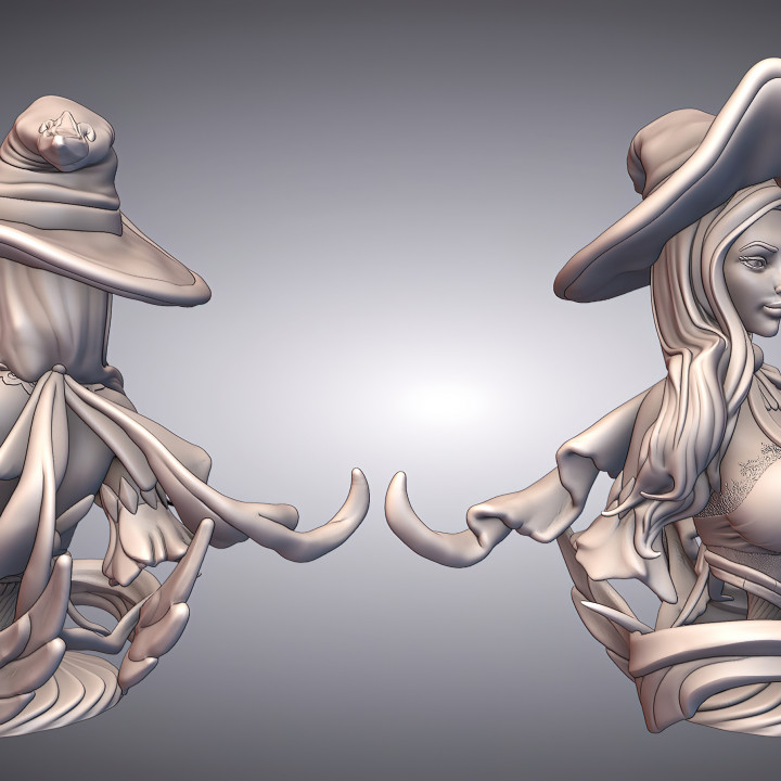 3D Printable Cassandra Spellweaver Pin-up (Personal use) by AMCM Studios