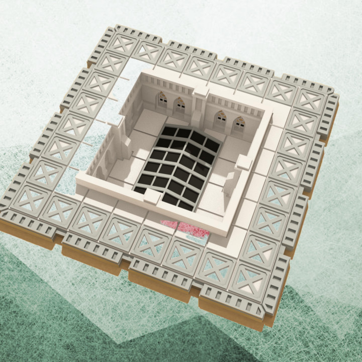 3D Printable Concretium Hab-block / Hab-tower flat roofs by ...