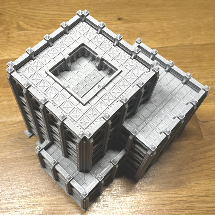 3D Printable Concretium Hab-block / Hab-tower flat roofs by ...