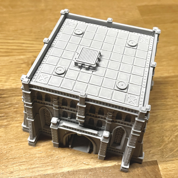 3D Printable Concretium Hab-block / Hab-tower flat roofs by ...