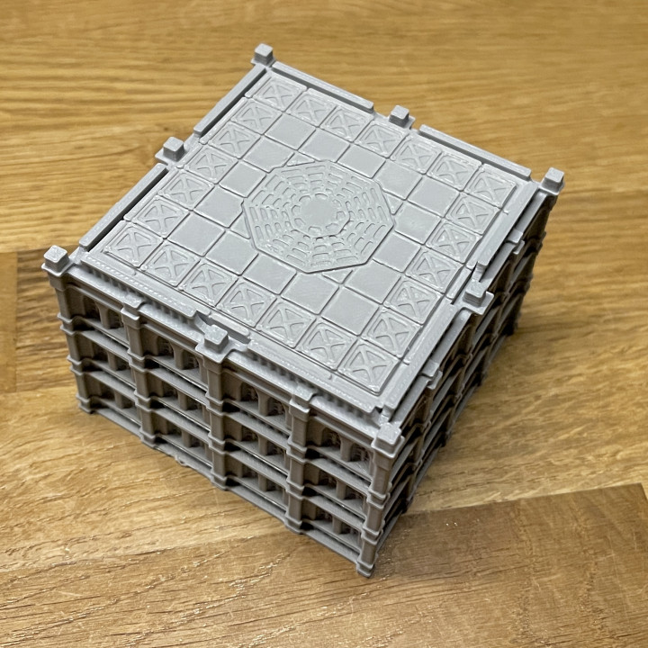 3D Printable Concretium Hab-block / Hab-tower flat roofs by ...