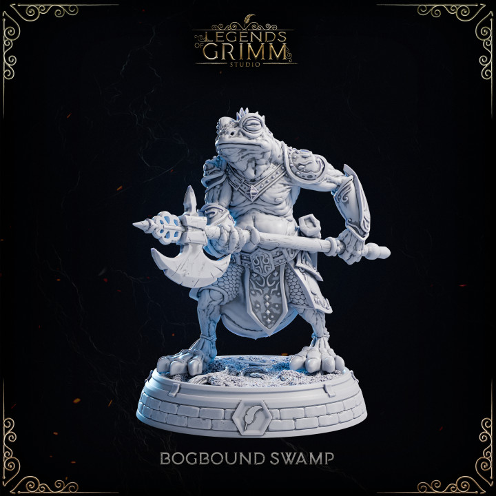 3D Printable Frog Halbert by Legends of Grimm