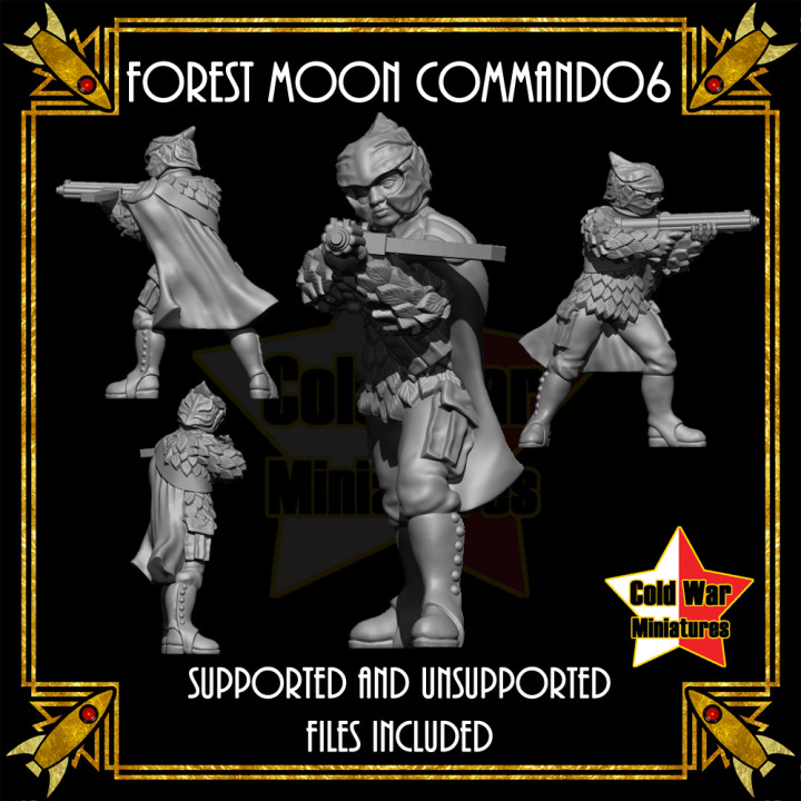 3D Printable Forest Moon Commando 6 by Cold War Miniatures