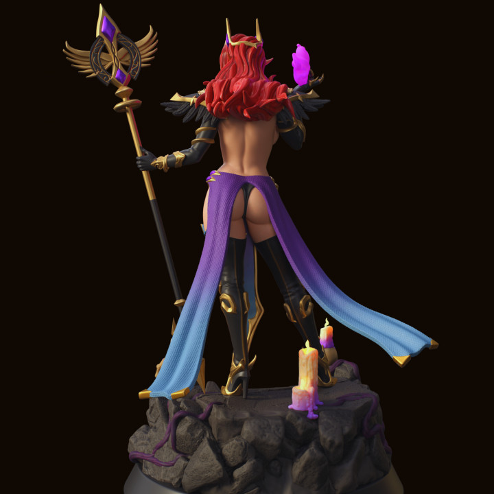 3D Printable Nocturne Shadow_ Topless_Pose 1 by HoldMyMiniatures