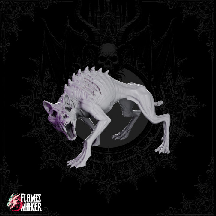 3D Printable Undead Dog by Flames Maker