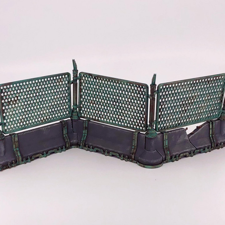 3D Printable Krevarian Checkpoint and Barriers by Nate Feyma