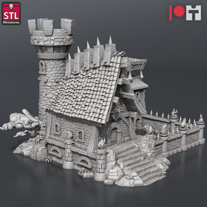 3D Printable Jail Set by STL Miniatures