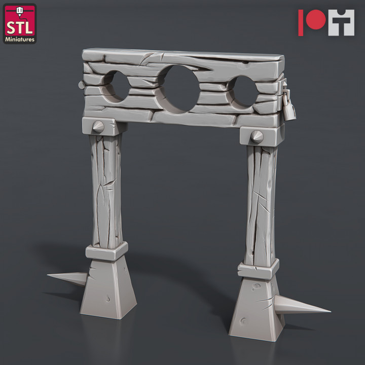 3D Printable Jail Set by STL Miniatures