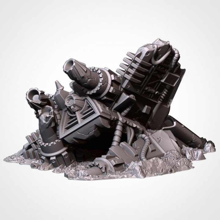 3D Printable CRASHED SPACESHIPS by Txarli Factory