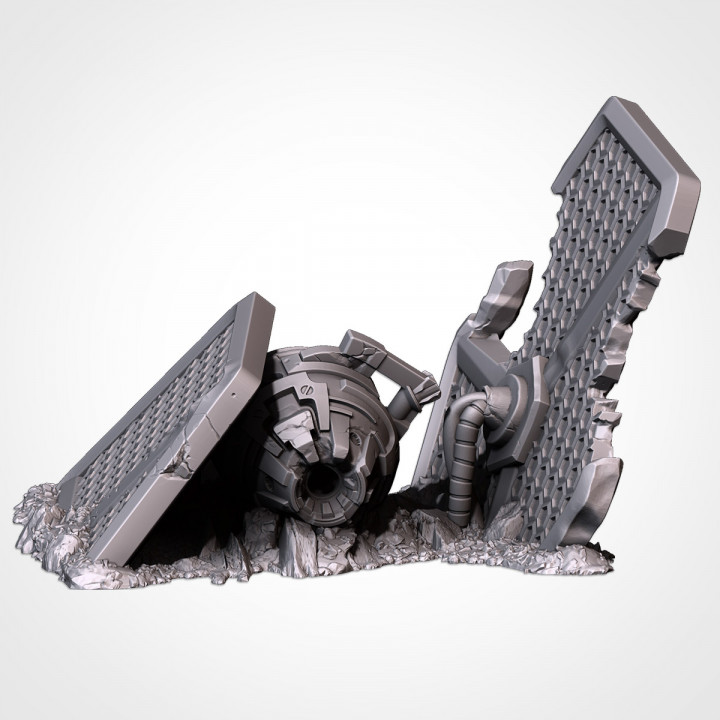 3D Printable CRASHED SPACESHIPS by Txarli Factory