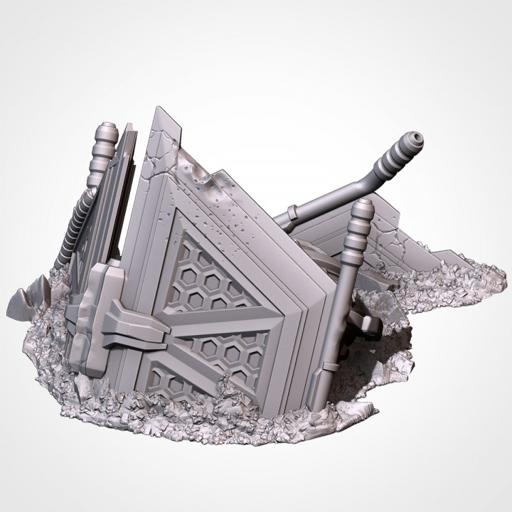 3D Printable CRASHED SPACESHIPS by Txarli Factory