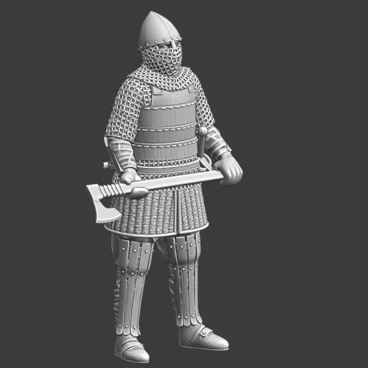 3D Printable Byzantine Varangian Guard - Elite Warrior by Northern ...