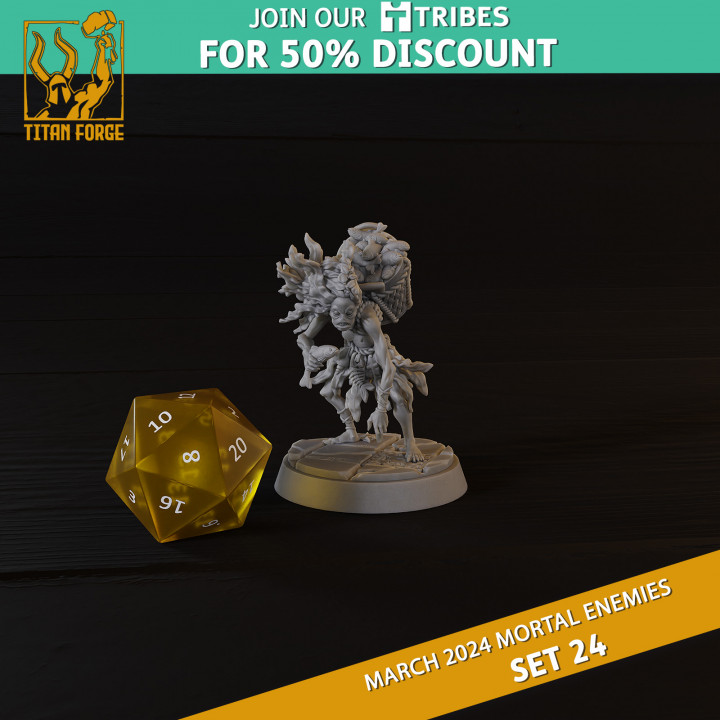 3D Printable RPG - Monsters DnD 5e - Mortal Enemies Set 24 by Titan ...