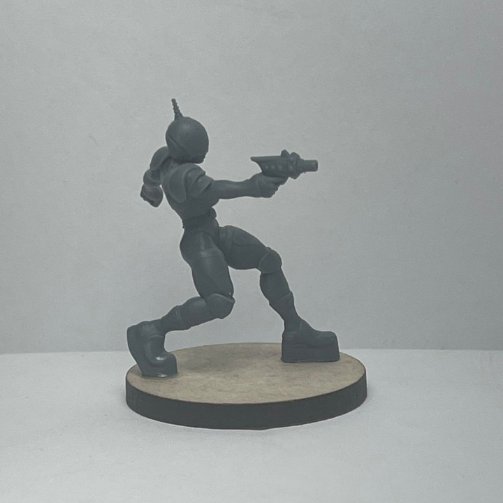 3D Printable Astro Space Girl 1 by Malevolent Minis