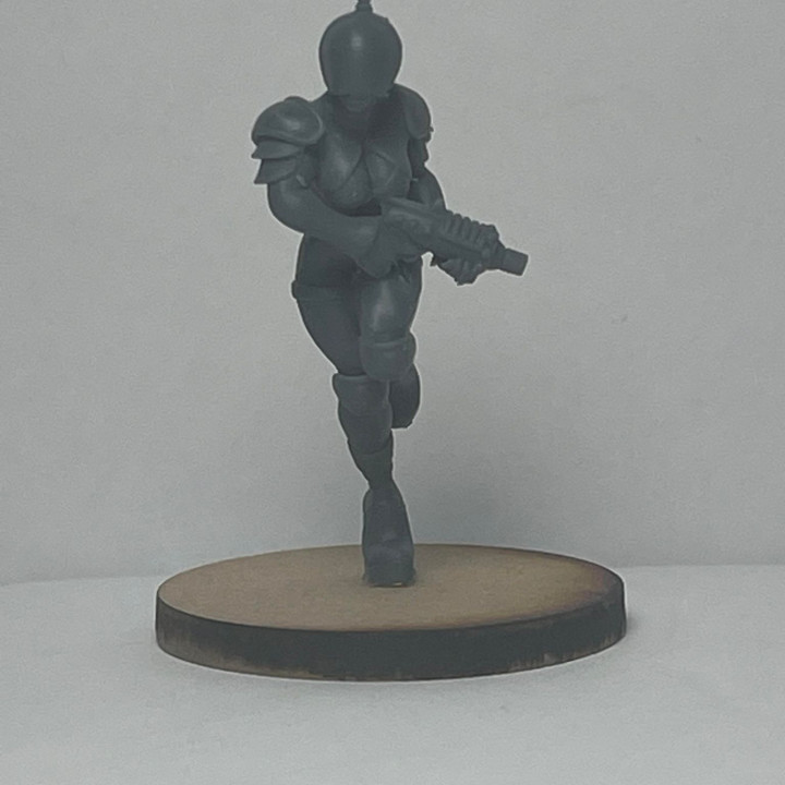 3D Printable Astro Space Girl 2 by Malevolent Minis