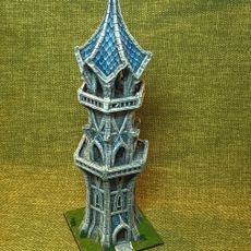 3D Printable Elven Watchtower - Tabletop Terrain - 28 MM by MiniatureLand
