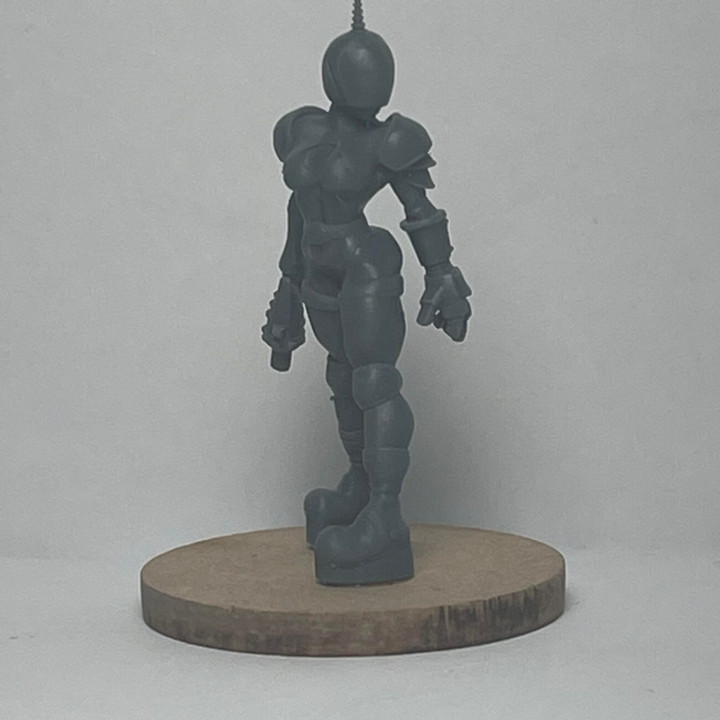 3D Printable Astro Space Girls by Malevolent Minis