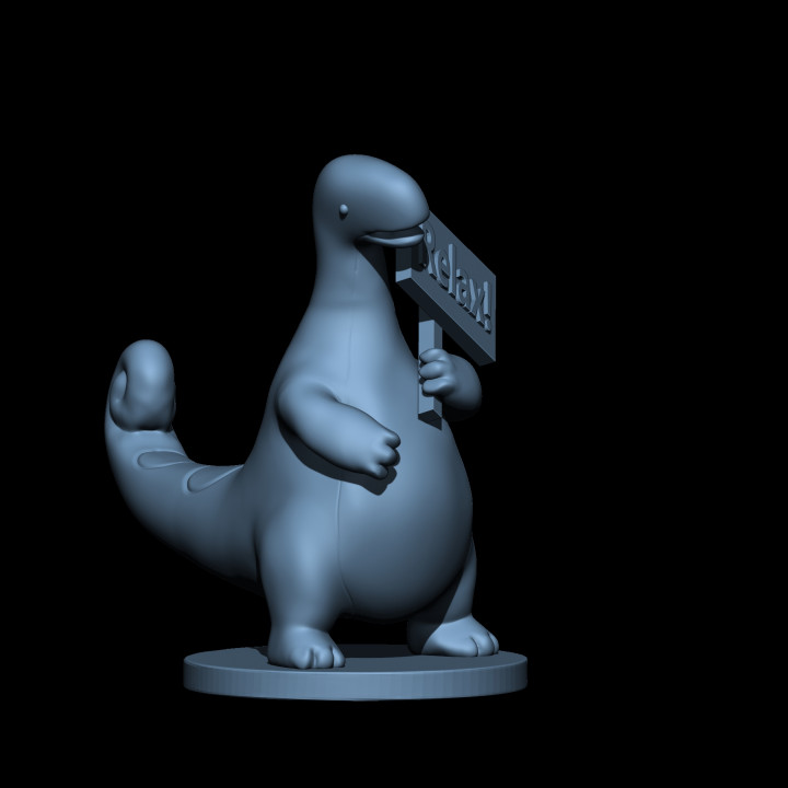 3D Printable Relaxasaurus by Studio Fantasms