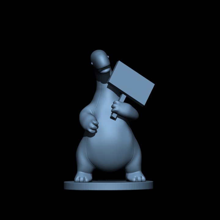 3D Printable Relaxasaurus by Studio Fantasms