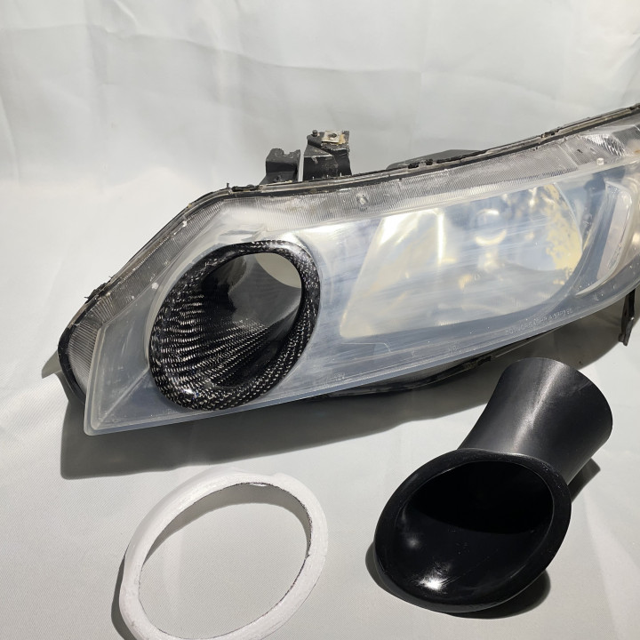 3D Printable Civic 8 gen sedan headlight Air Duct by ABiesel DIaz