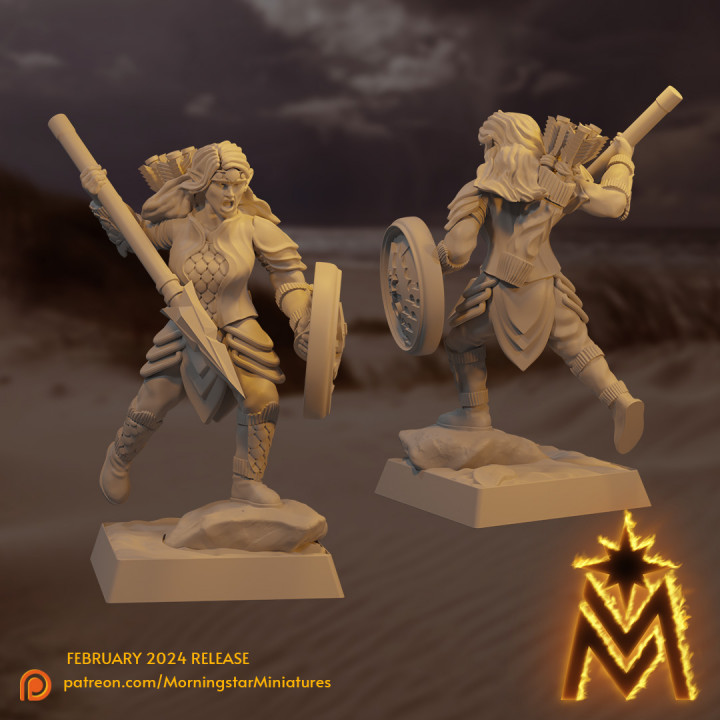3D Printable High Elf Sea Guard Unit | 32mm Scale Presupported by ...