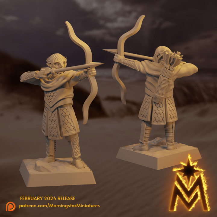 3D Printable High Elf Sea Guard Unit | 32mm Scale Presupported by ...