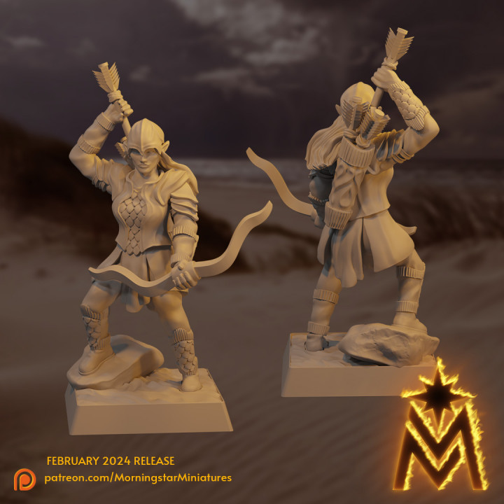3D Printable High Elf Sea Guard Unit | 32mm Scale Presupported by ...